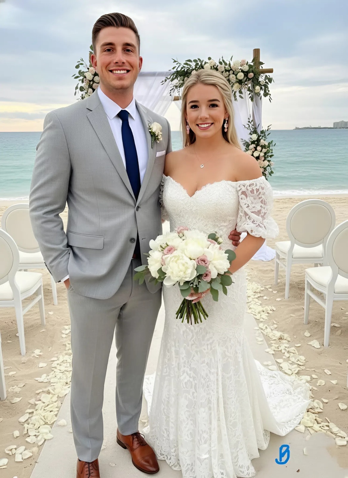 Congratulations! Baylen and Colin released their wedding photos which ...